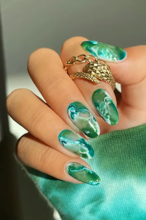 21 Gorgeous Green Nails That You Will Love this Season! - The Catalog ...