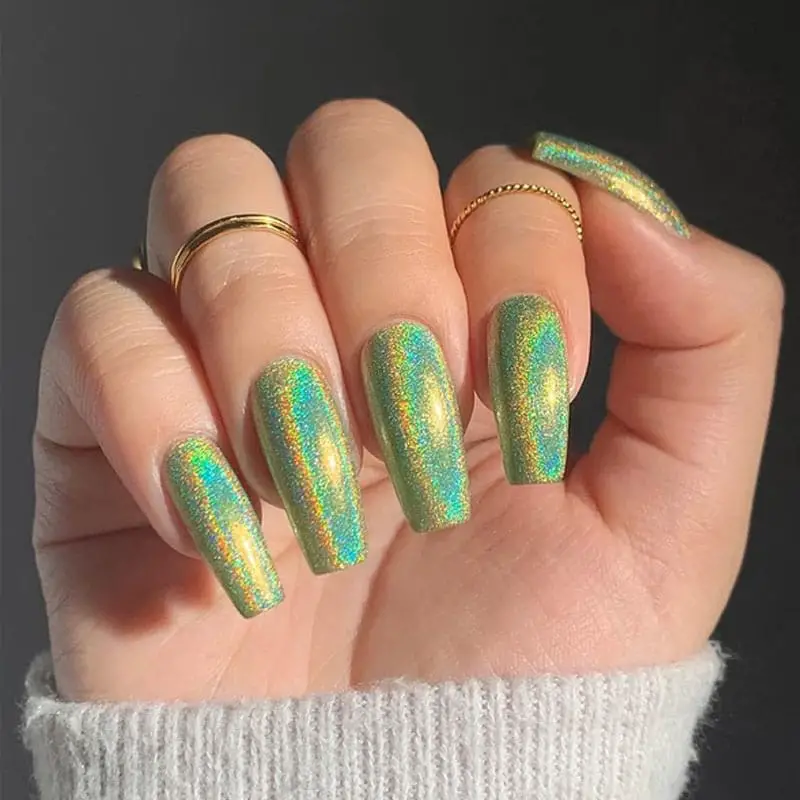 21 Gorgeous Green Nails That You Will Love this Season! - The Catalog ...