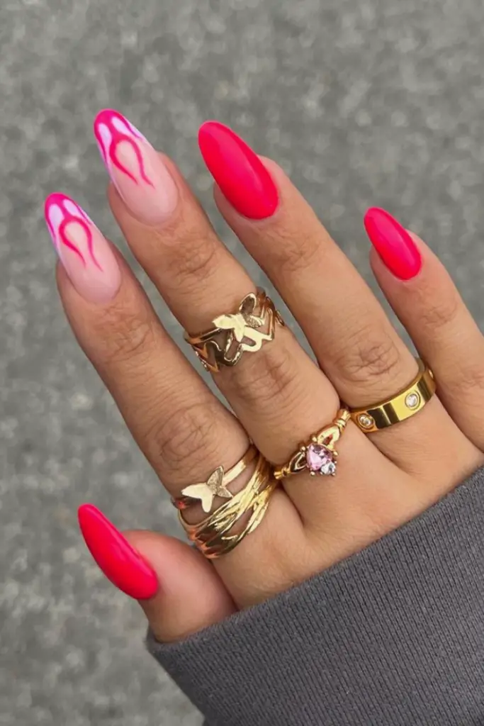 45 Sizzling Hot Pink Nails That Are Straight-Up Fire! - The Catalog by ...