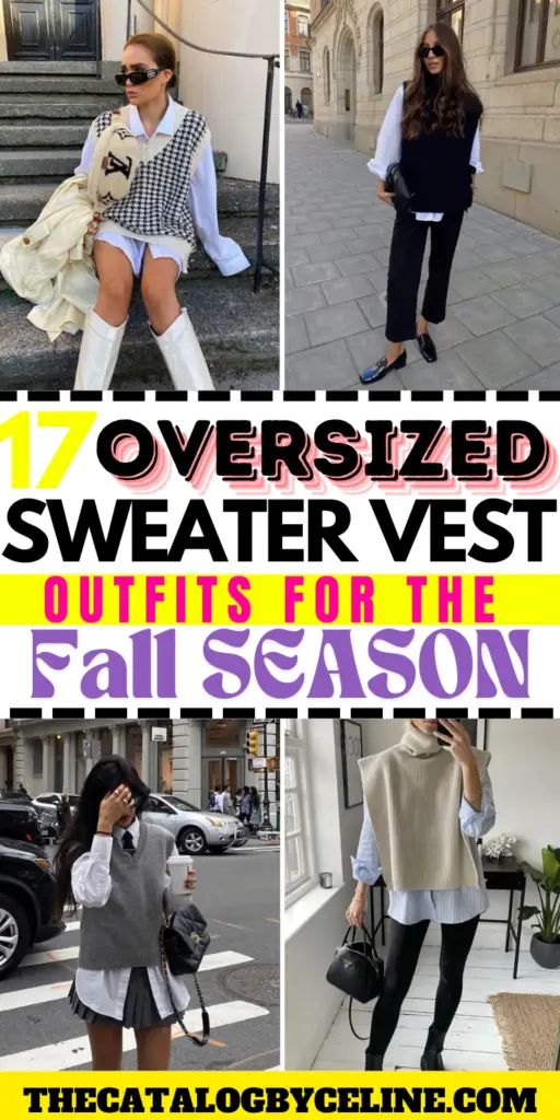 Say YES to Oversized Sweater Vest Outfits This Season! - The Catalog by ...