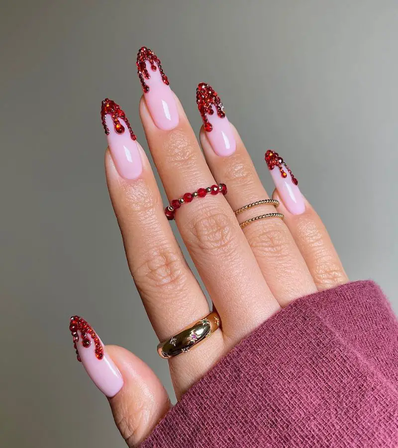 21+ Spooky Blood Drip Nails for Halloween 2025 - The Catalog by Celine