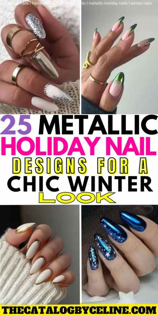 25 Metallic Holiday Nail Designs for a Chic Winter Look - The Catalog ...