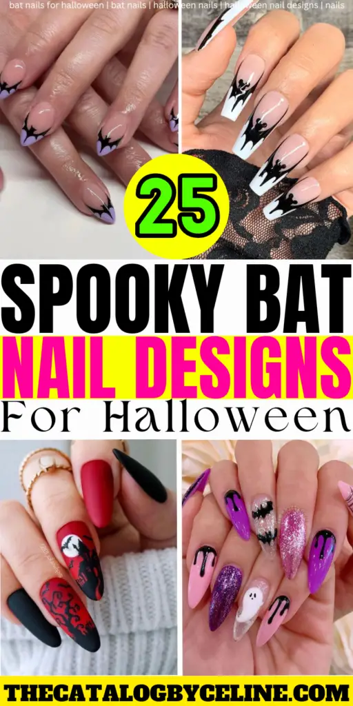 25 Spooky Bat Nails for Halloween To Save & Recreate! - The Catalog by ...