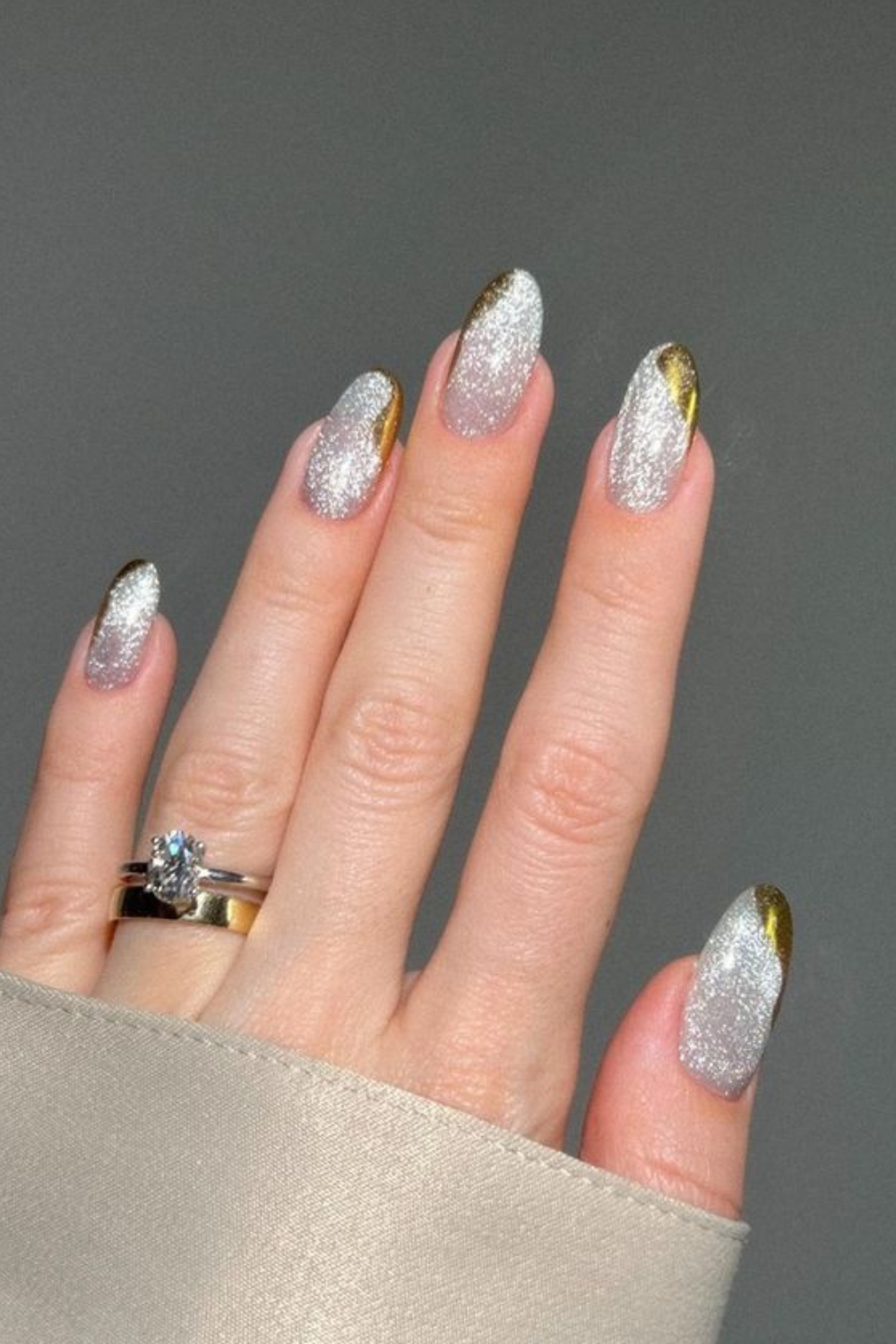 27 Glamorous Gold & Silver Nail Designs for New Year’s Eve - The Catalog by Celine