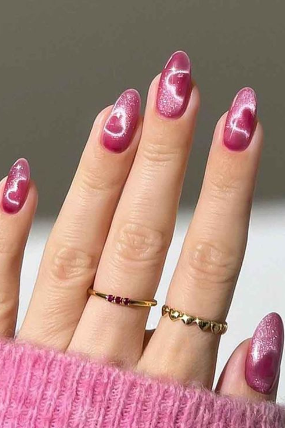 Glitter and Metallic Valentine’s Day Nails for Romance - The Catalog by ...